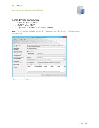 Installing sql server 2012 failover cluster instance | PDF