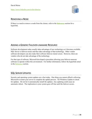 Installing sql server 2012 failover cluster instance | PDF