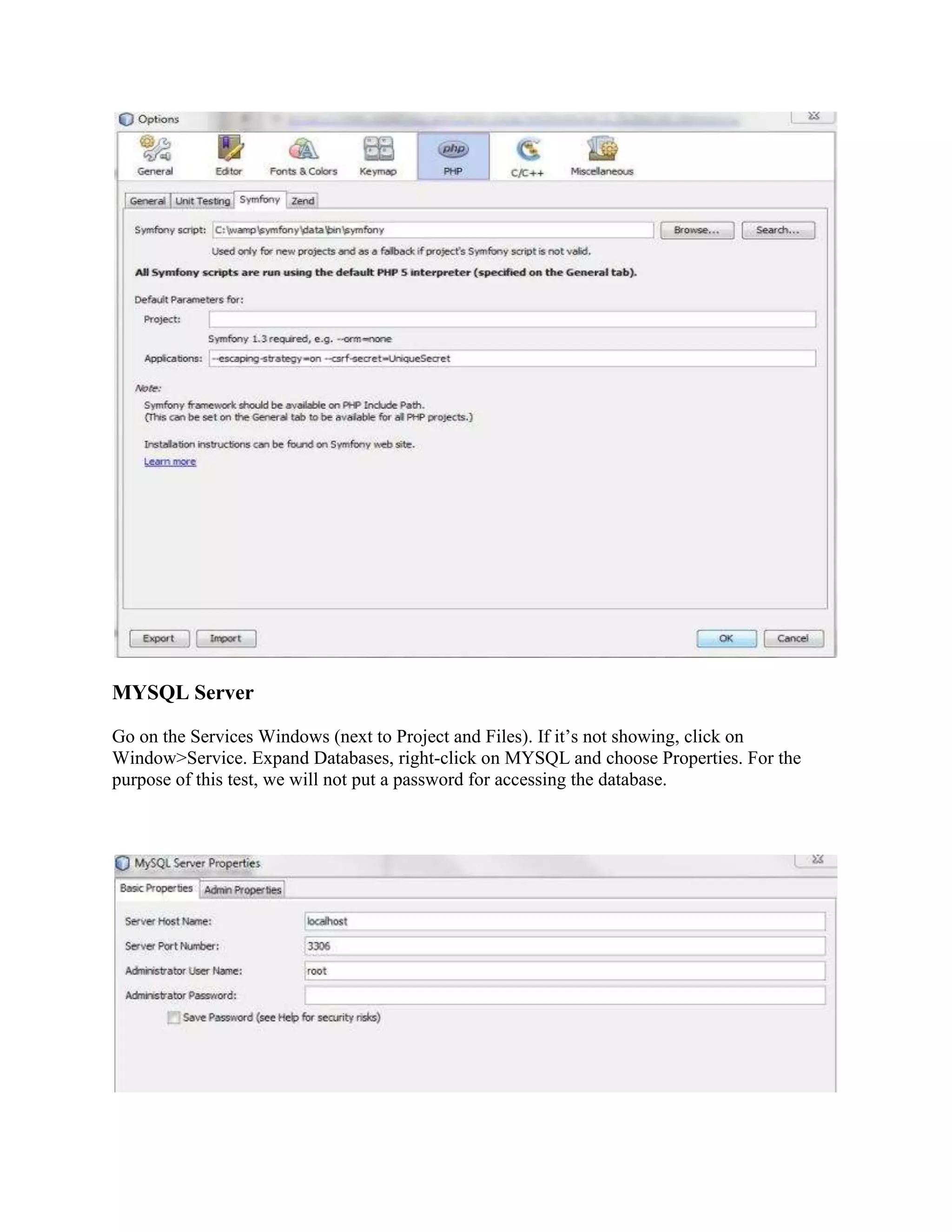 Installing symfony within netbeans and WAMP | PDF Installing symfony within netbeans and WAMP | PDF