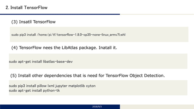 Installing Tensorflow Object Detection On Raspberry Pi Ppt