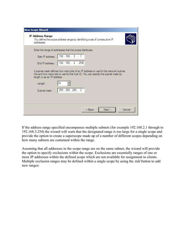 Installing the dhcp server role | PDF
