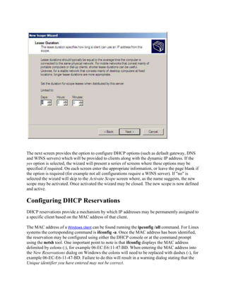 Installing the dhcp server role | PDF