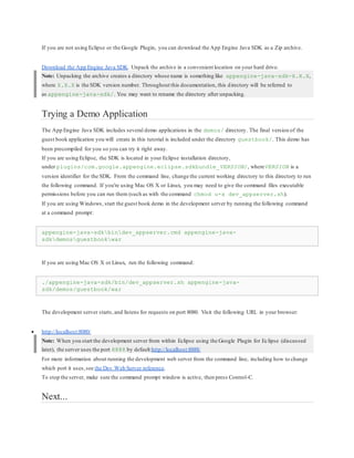 Installing the java sdk | DOCX