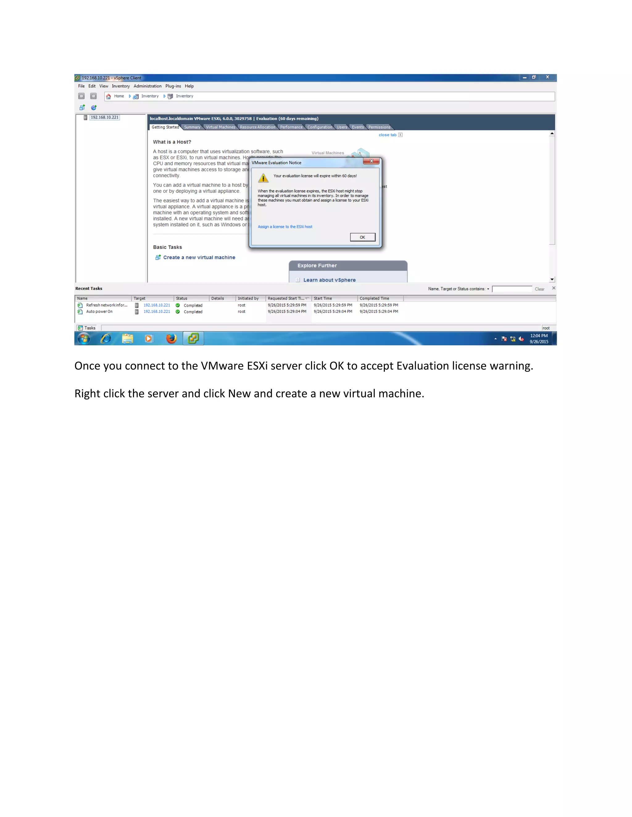 Installing v mware esxi server | PDF