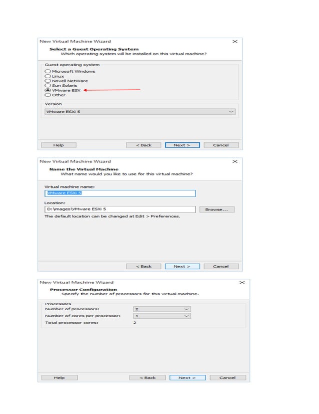 Installing v mware esxi server | PDF