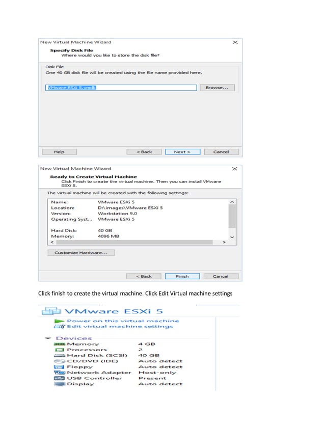 Installing v mware esxi server | PDF