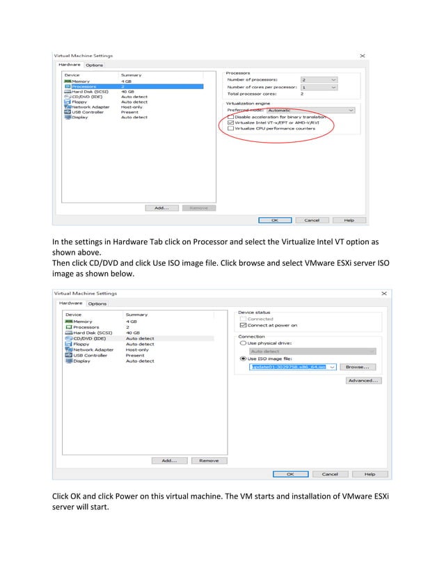 Installing v mware esxi server | PDF