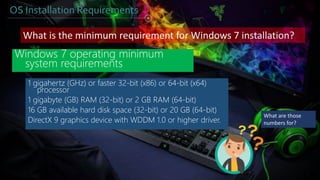 Installing win 7 os | PPT