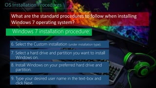 Installing win 7 os | PPT