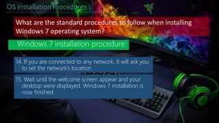 Installing win 7 os | PPT