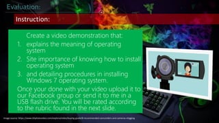 Installing win 7 os | PPT