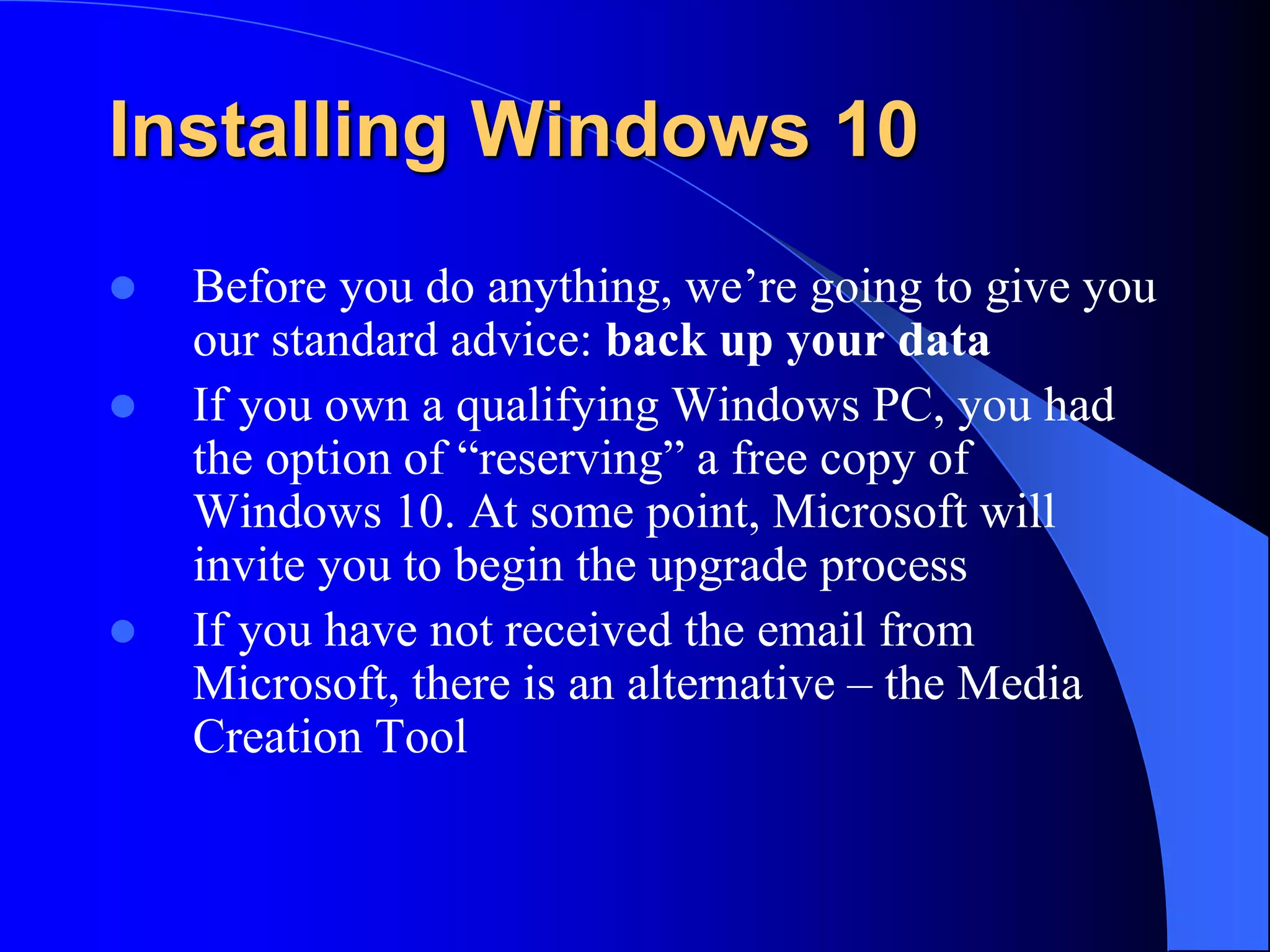 Installing windows 10 | PPTX