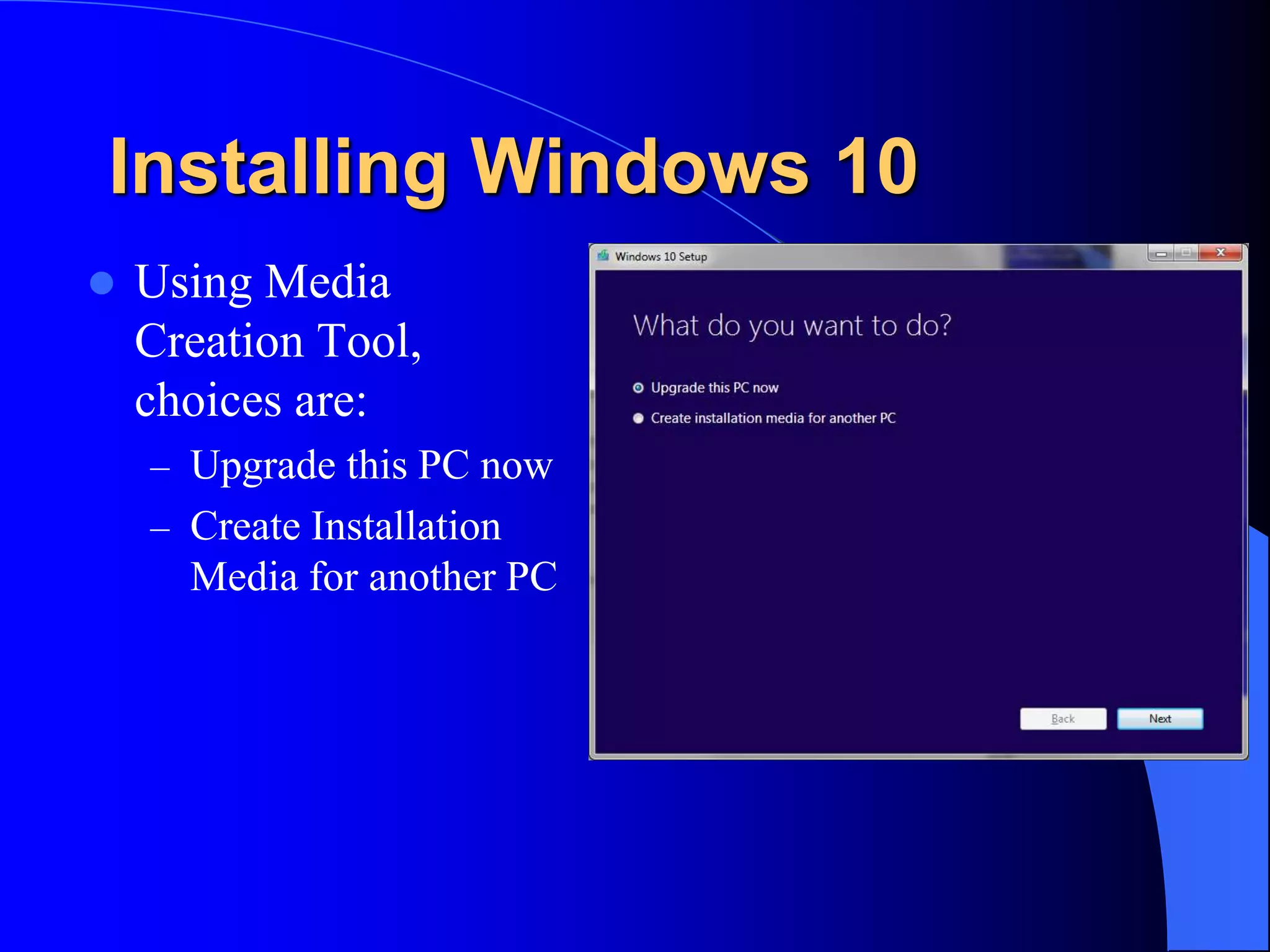 Installing windows 10 | PPTX