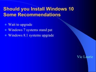 Installing windows 10 | PPTX