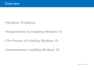 Installing windows 10 | PPTX