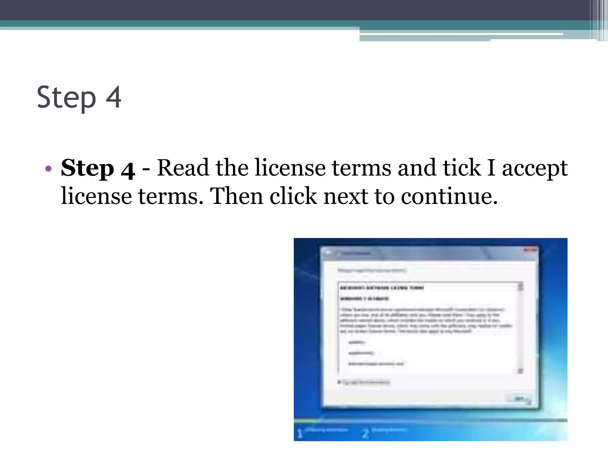 Installing windows 7 | PPTX