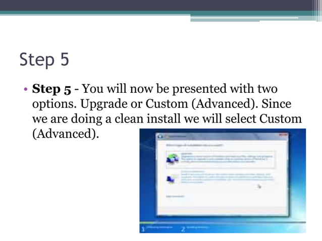Installing windows 7 | PPTX