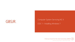 Installing windows 7 x32 x64 operating system | PPTX | Operating Systems | Computer Software and ...