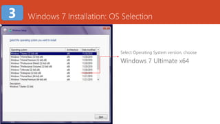 Installing windows 7 x32 x64 operating system | PPTX | Operating Systems | Computer Software and ...