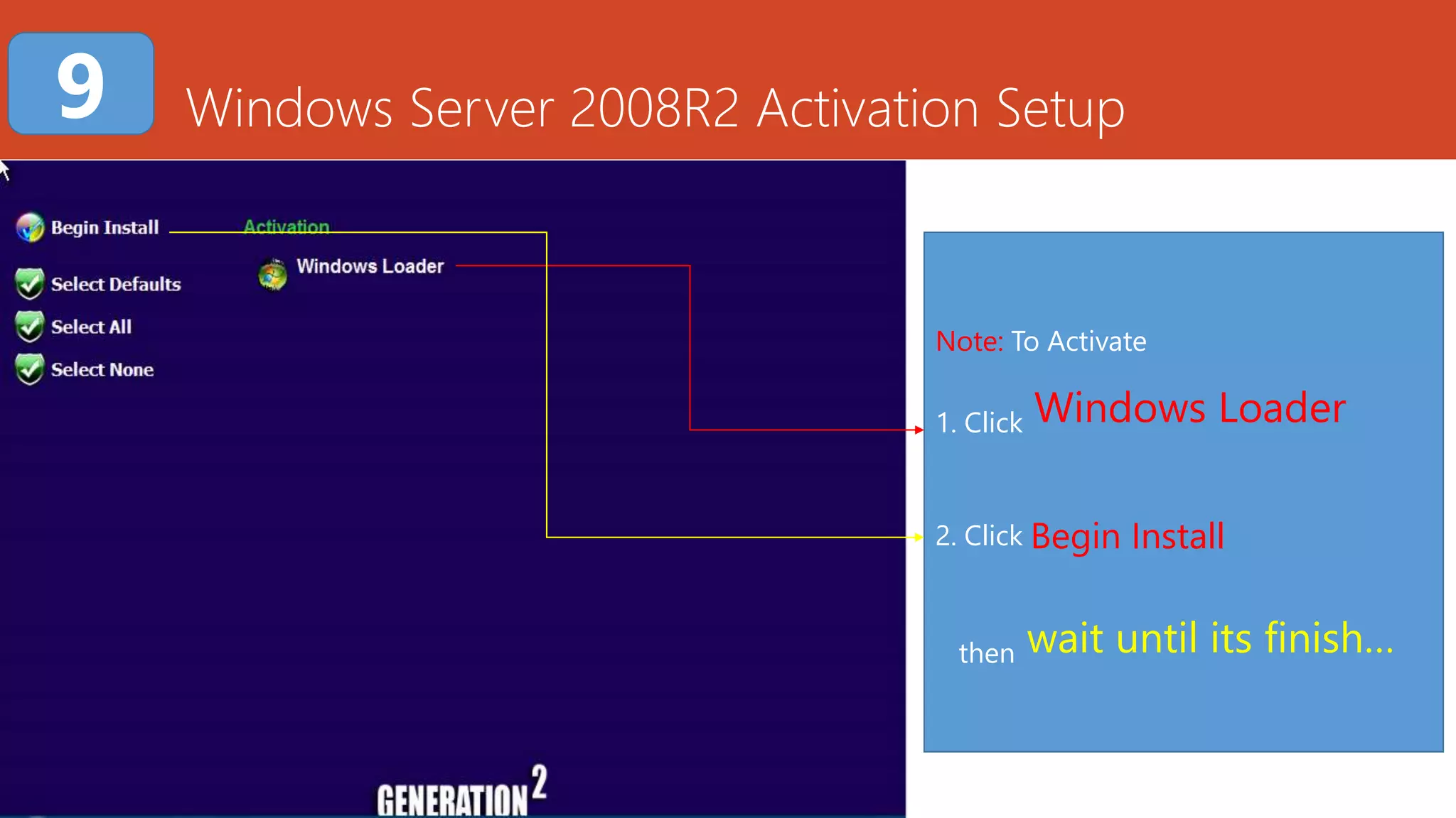 Installing windows server 2008 r2 | PPTX