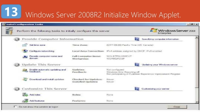 Installing windows server 2008 r2 | PPTX