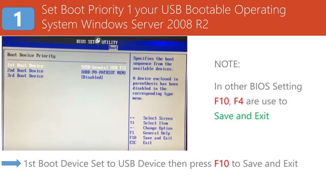 Installing windows server 2008 r2 | PPTX