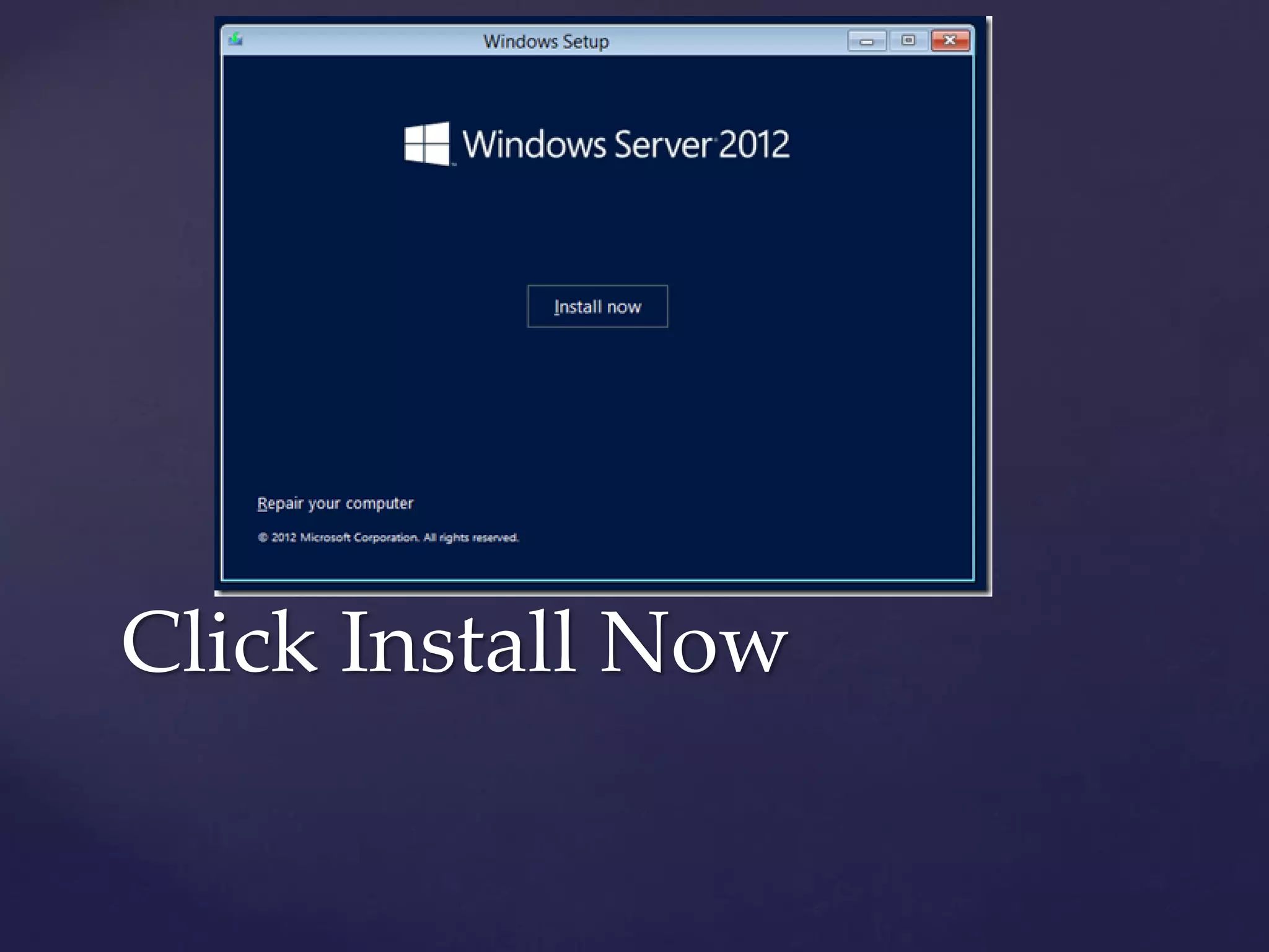 Installing windows server 2012 & active directory domain services role ...