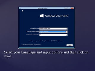 Installing windows server 2012 & active directory domain services role | PDF