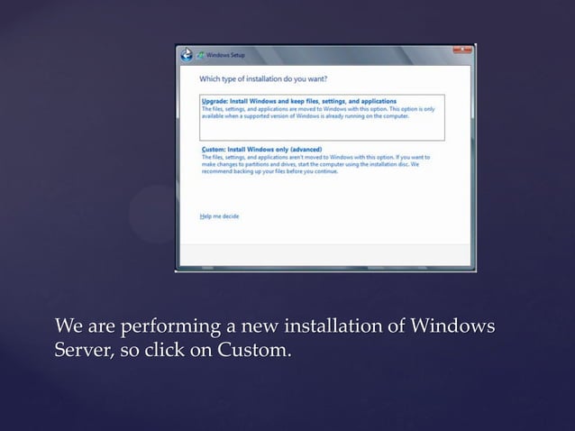 Installing windows server 2012 & active directory domain services role | PPT