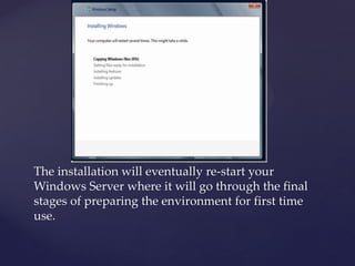 Installing windows server 2012 & active directory domain services role | PDF