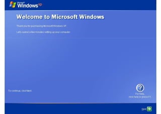 Installing windows xp | PPT