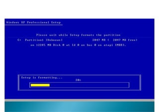 Installing windows xp | PPT