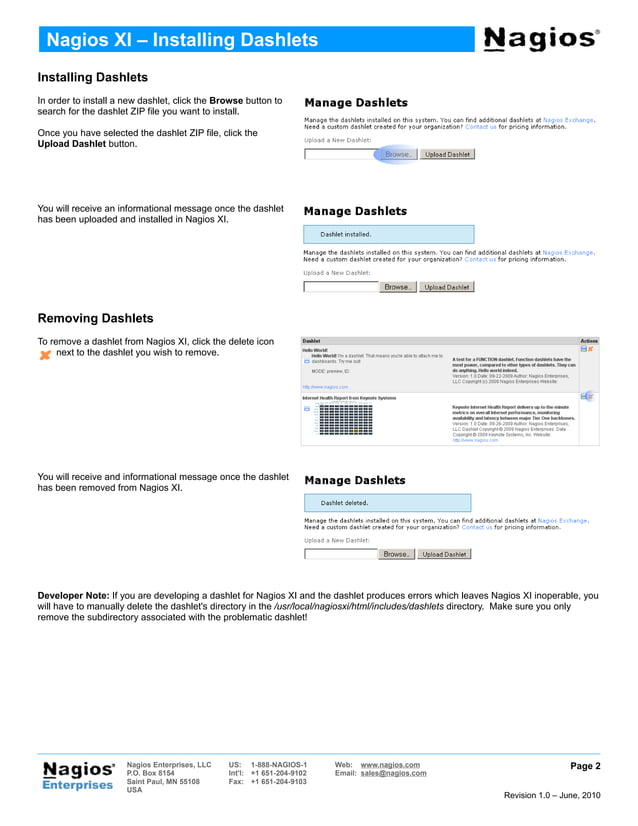 Installing xi dashlets | PDF Installing xi dashlets | PDF