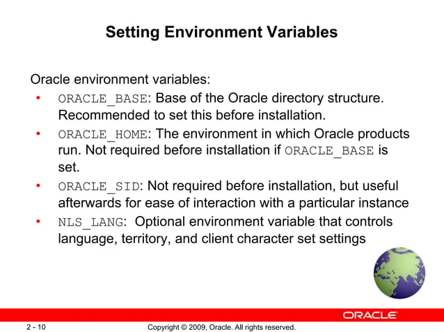 Installing your Oracle Software.ppt