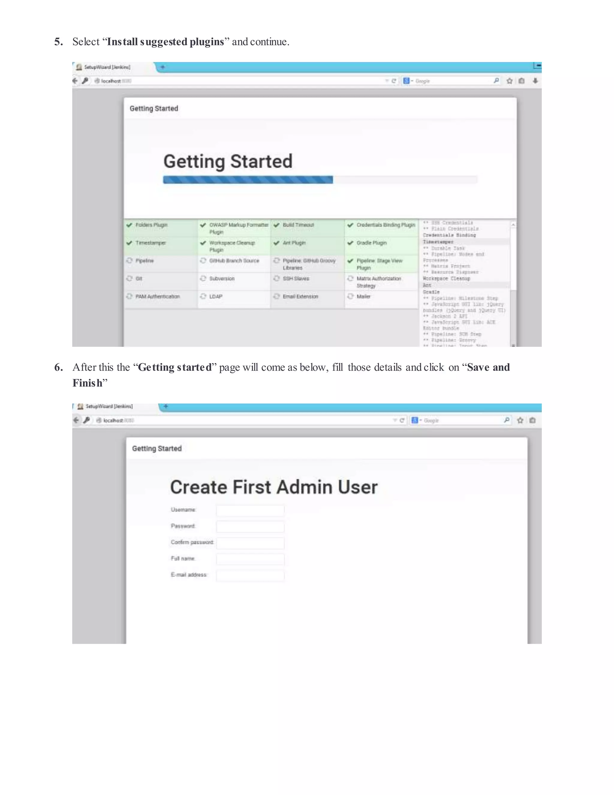 Install jenkins and sonar qube integration | DOCX
