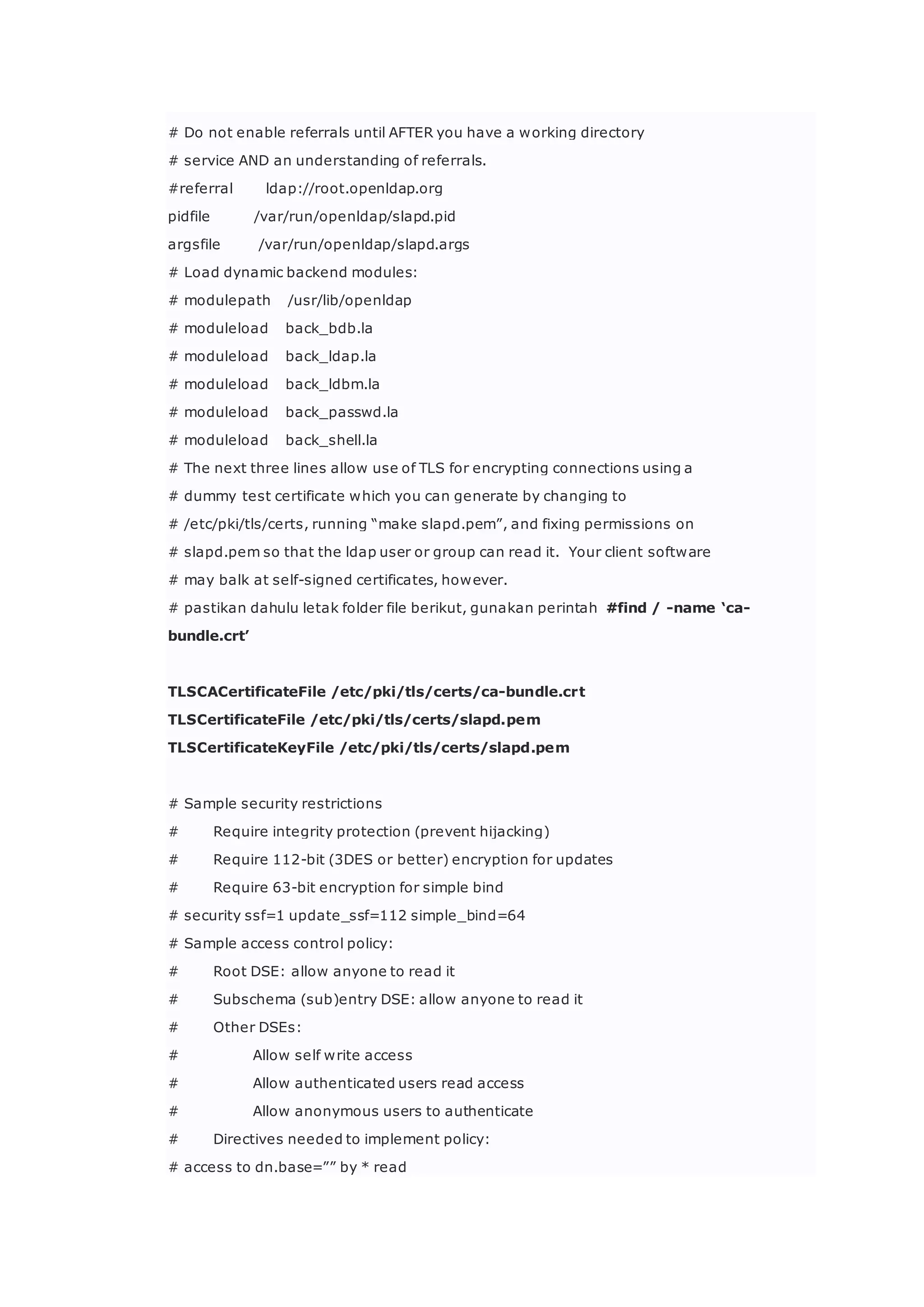 Install ldap server | PDF