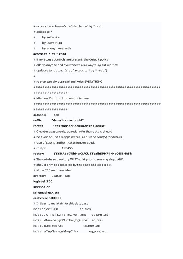 Install ldap server | PDF