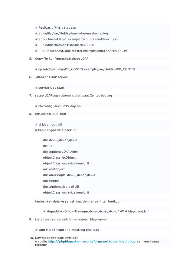 Install ldap server | PDF