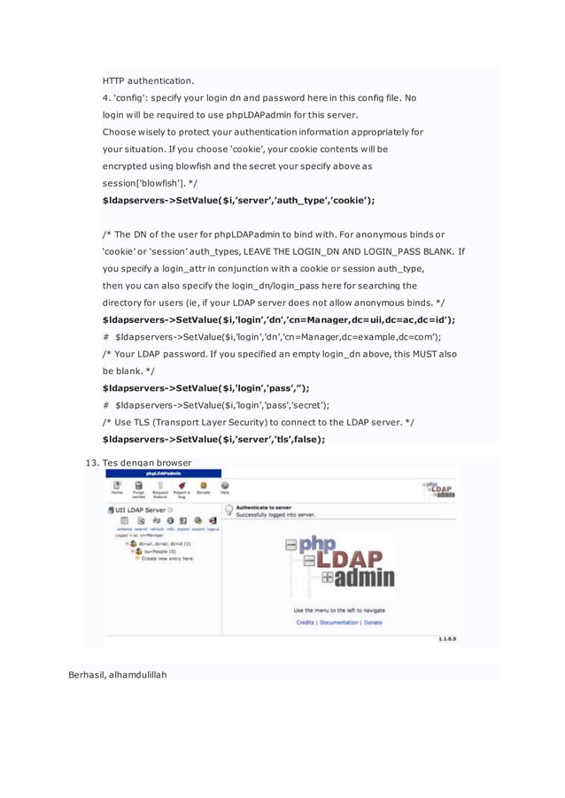 Install ldap server | PDF
