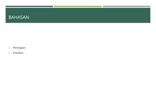Dualboot linux mint di Windows | PPTX
