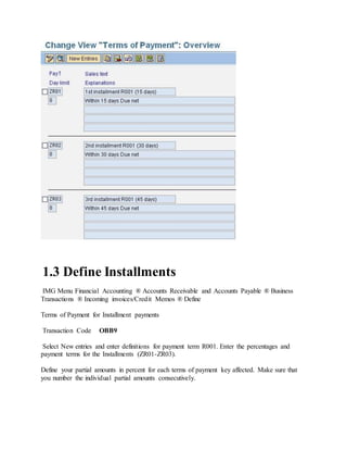 Installments payment | DOCX