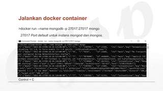 Install mongodb di docker | PPT
