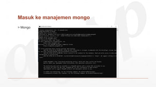 Install mongodb di docker | PPT