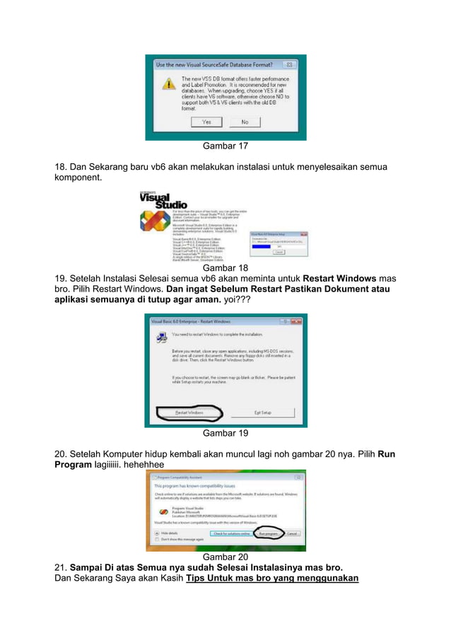 Install ms visual basic | DOCX