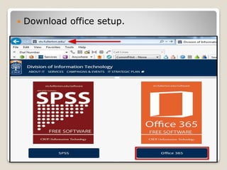 Installation of Microsoft Office 2016 with slideshows | PPTX