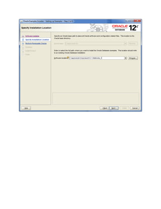 Install oracle database 12c software on windows | PDF