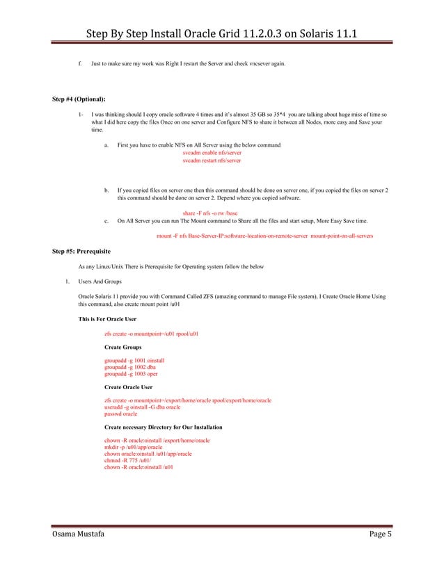 Step By Step To Install Oracle Grid 11203 On Solaris 111 Pdf
