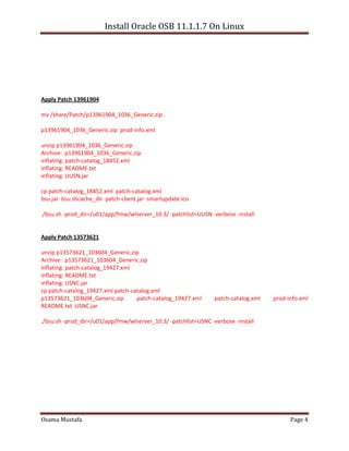 Install oracle service bus | PDF