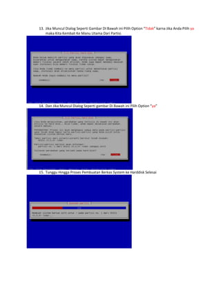 Install os debian dan samba server | PDF