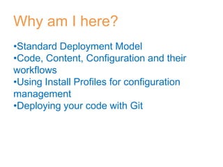 Manage Deployments with Install Profiles and Git | PPTX
